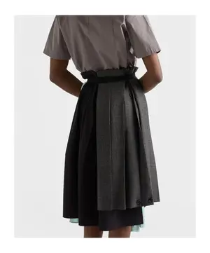 Prada Patchwork Midi Skirt