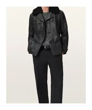 ALLSAINTS Hamlet Leather Jacket - Black