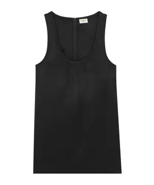 Saint Laurent Cassandre Shift Dress - Black