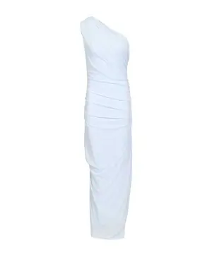 ROTATE BY BIRGER CHRISTENSEN Ruched One-shoulder Maxi Dress - Light Blue