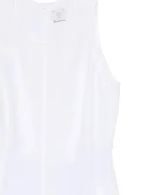 Eleventy Sleeveless A-line Midi Dress - White