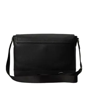 Polo Ralph Lauren Logo Detail Buckle Messenger Bag - Black