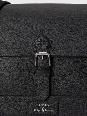Polo Ralph Lauren Logo Detail Buckle Messenger Bag - Black