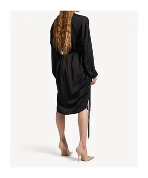 Balenciaga Wrap Cocoon Shirt Dress