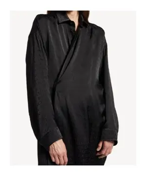 Balenciaga Wrap Cocoon Shirt Dress