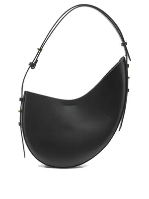 Soeur Curved Shoulder Bag - Black