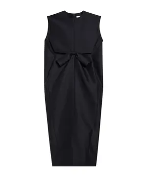 Balenciaga Sleeveless Bow Detail Dress - Black