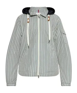 Moncler Havas Striped Hooded Jacket - No