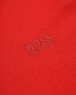 Hugo Boss Round Neck Logo Sweater - Red