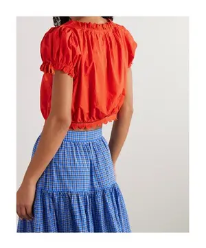 DÔEN Embroidered Cotton Top