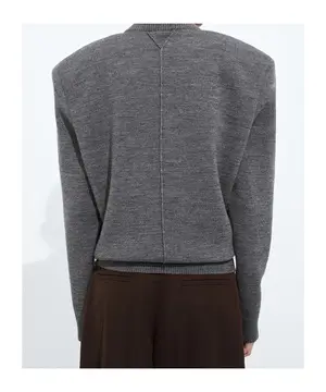 Bottega Veneta Wool Tailored Sweater - Medium Gray