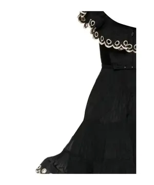 Zimmermann Ruffled Trim Tiered Dress