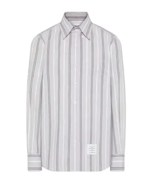 Thom Browne Madras Armband Striped Shirt