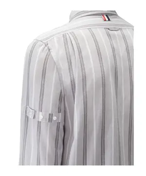 Thom Browne Madras Armband Striped Shirt