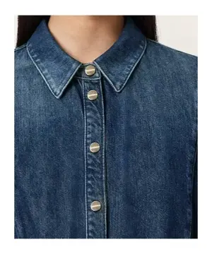 ALLSAINTS Arlo Denim Mini Dress - Mid-indigo