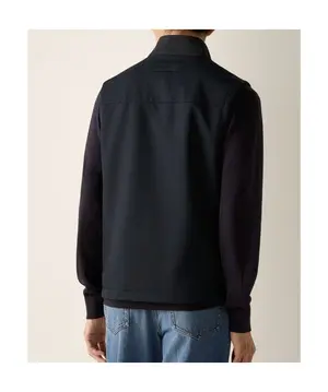Zegna Stand Collar Zip-up Gilet - Black