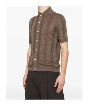 Brunello Cucinelli Short-sleeved Knitted Shirt