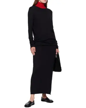 LISA YANG High Waist Maxi Skirt