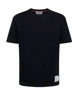 Thom Browne Classic Pique 4-bar T-shirt - Navy Blue