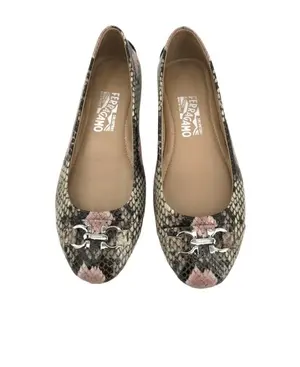 FERRAGAMO Gancini Horsebit Ballet Flats