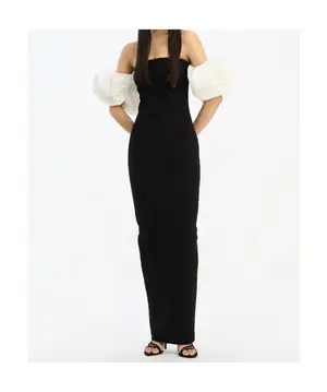ROTATE BY BIRGER CHRISTENSEN Puff Sleeve Maxi Dress