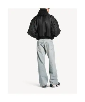 Balenciaga Hooded Zip-up Bomber Jacket