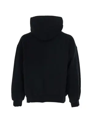 Balenciaga Logo Printed Fleece Hoodie
