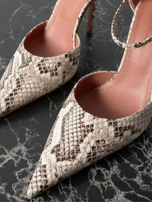 Amina Muaddi Barbara Pointed Stiletto Heels