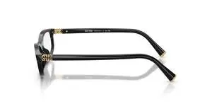 Miu Miu Oval Frame Eyeglasses With Logo Detail