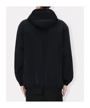 Kenzo Zip-up Short Windbreaker With Boke Flower 2.0 Badge