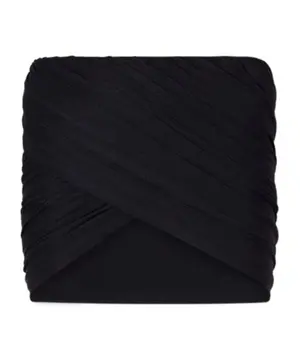 Rick Owens Luna Ruched Crossover Mini Skirt