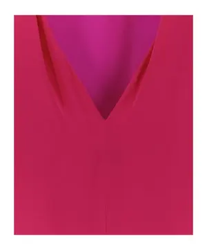 Dries Van Noten V-neck Satin Dress