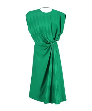Versace Sleeveless Jacquard Midi Dress