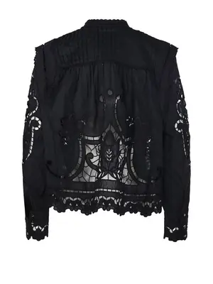 Farm Rio Broderie Anglaise Puff Sleeve Blouse