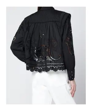 Farm Rio Broderie Anglaise Puff Sleeve Blouse