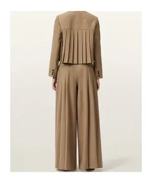 ALLSAINTS Poppy Wide Leg Pleated Trousers