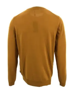 Hugo Boss Round Neck Fine Knit Sweater - Orange