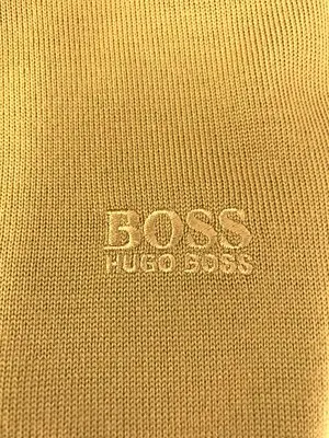 Hugo Boss Round Neck Fine Knit Sweater - Orange