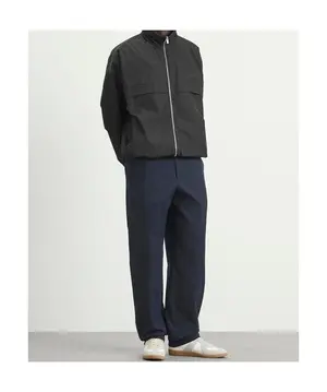 Dries Van Noten Straight Leg Cotton Wool Pants