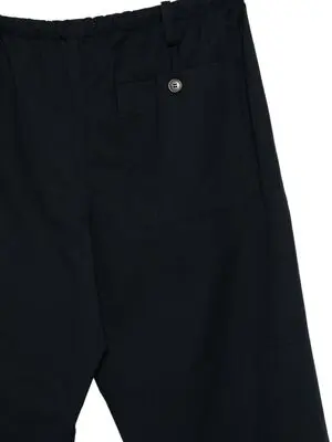 Dries Van Noten Straight Leg Cotton Wool Pants