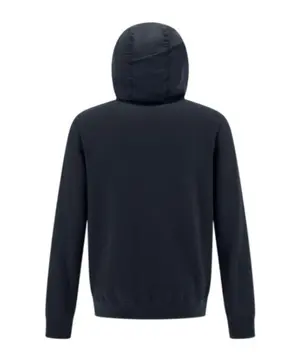 Herno Zip-up Hooded Drawstring Jacket - Black