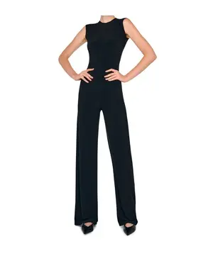 Norma Kamali Sleeveless Jumpsuit With Trouser Leg