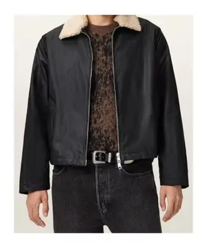 ALLSAINTS Boston Waxed Jacket With Removable Collar