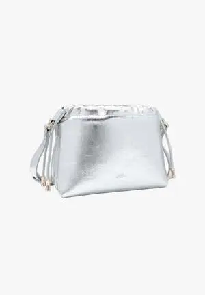 A.p.c. Ninon Mini Shoulder Bag - Argent