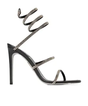 Rene Caovilla Cleo Aqua Sandals - Black