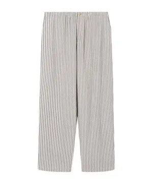 Emporio Armani 3d Striped Jacquard Fabric Trousers