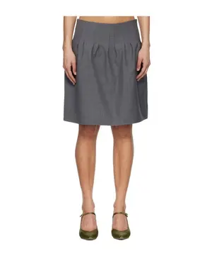 SHUSHU/TONG Low-waisted Pleated Mini Skirt