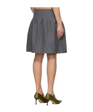 SHUSHU/TONG Low-waisted Pleated Mini Skirt