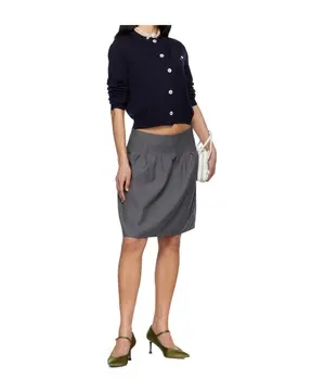 SHUSHU/TONG Low-waisted Pleated Mini Skirt
