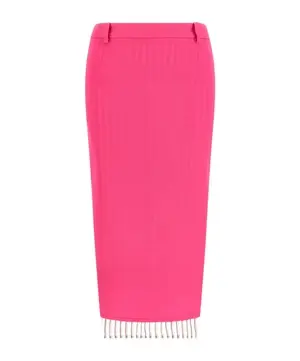 Attico Belt Loop Midi Skirt